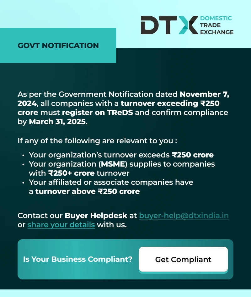 DTX RBI Approved TReDS Platform